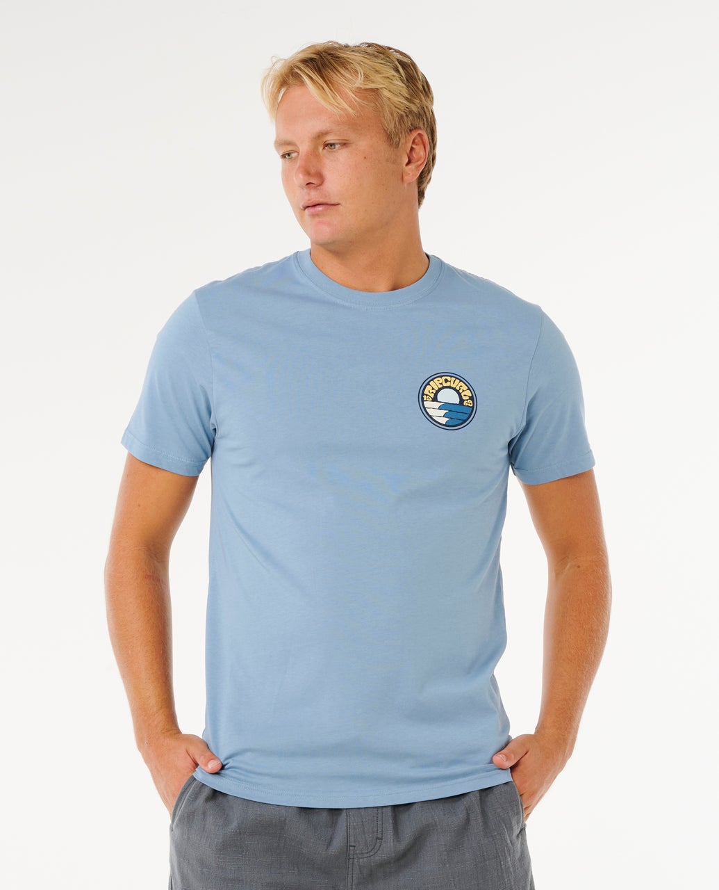 Pacific Rinse Stacked Standard Tee – Rip Curl